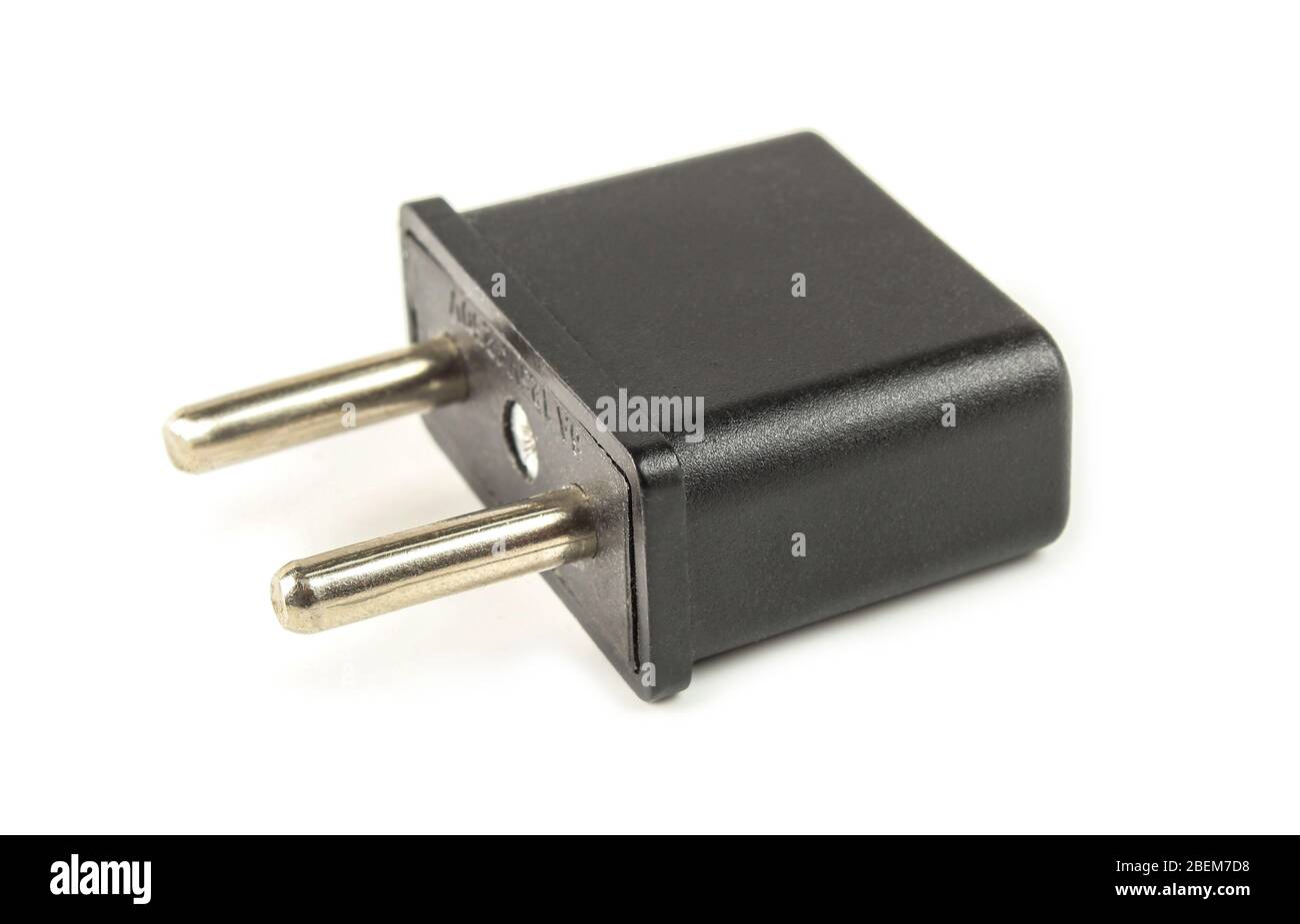 Adapter for electric power plug isolated on white Stock Photo - Alamy