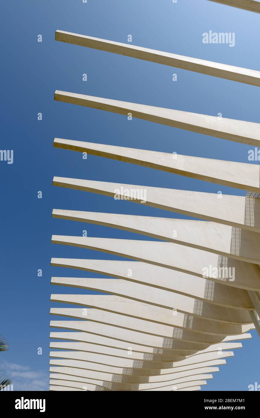 Beautiful architectural structure at port of Malaga Spain Stock Photo ...