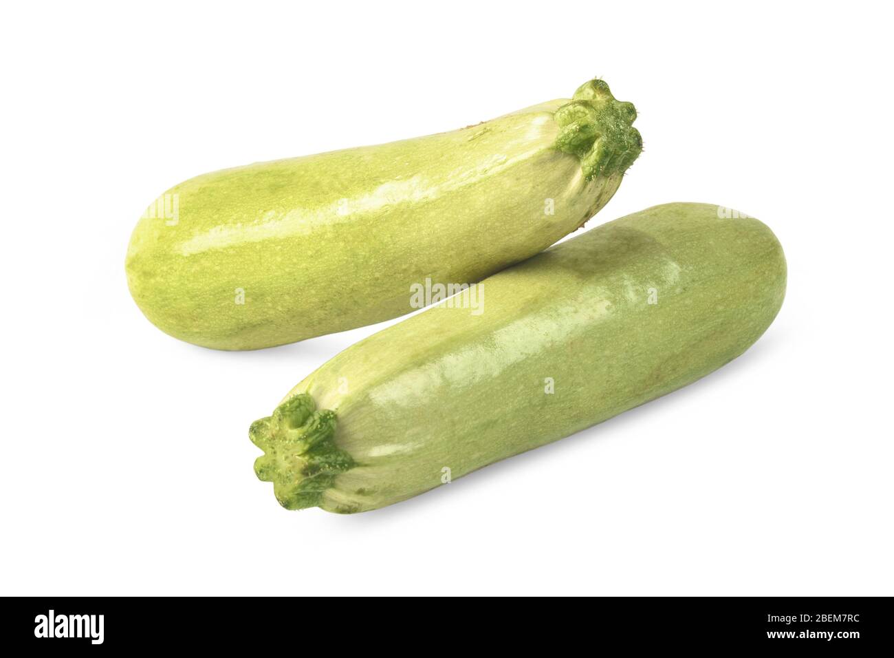 Fresh green zucchini close up isolated on white Stock Photo - Alamy