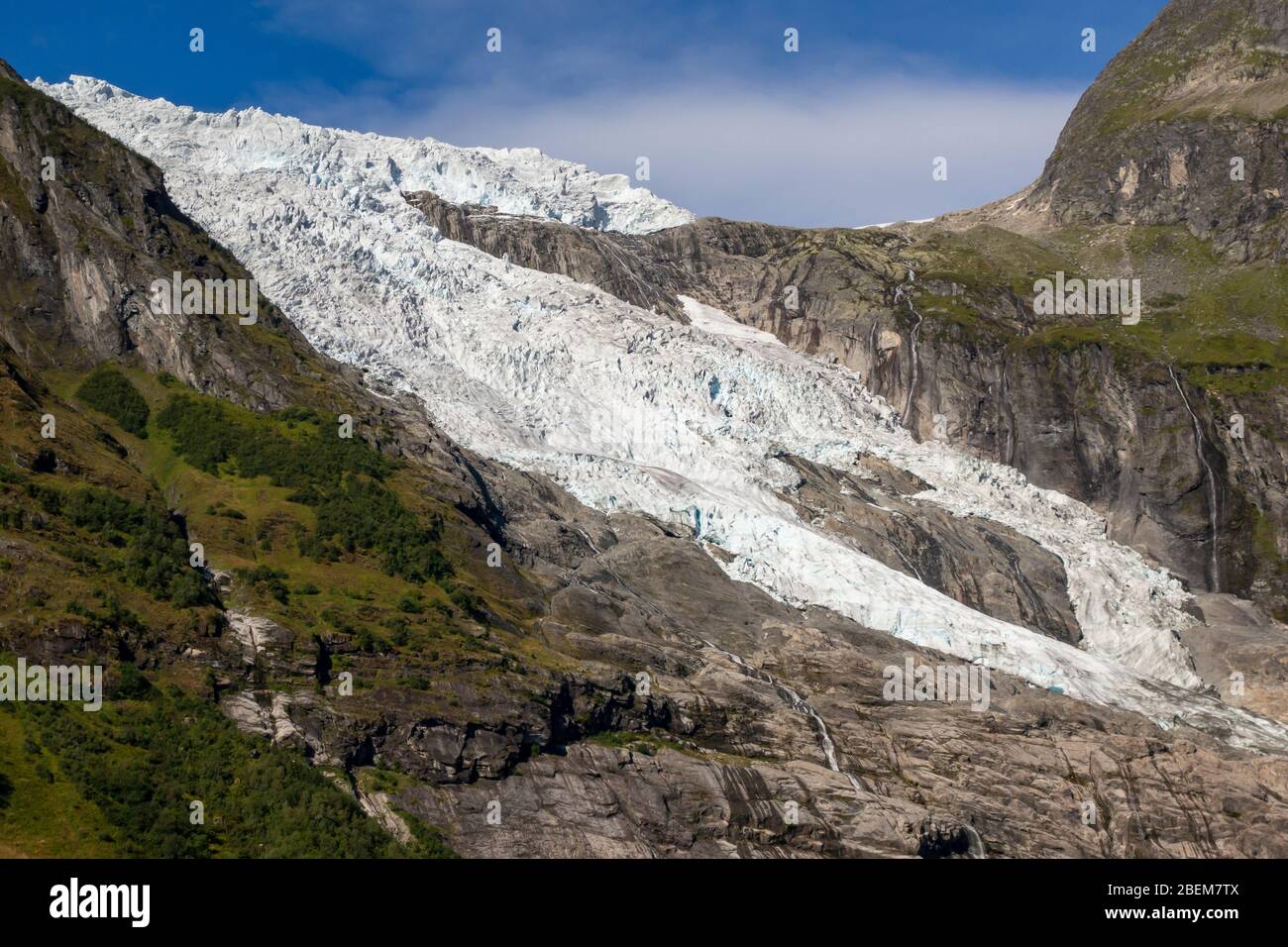 Boyabreen glacier in Josteldalsbreen National Park, Norway Stock Photo ...