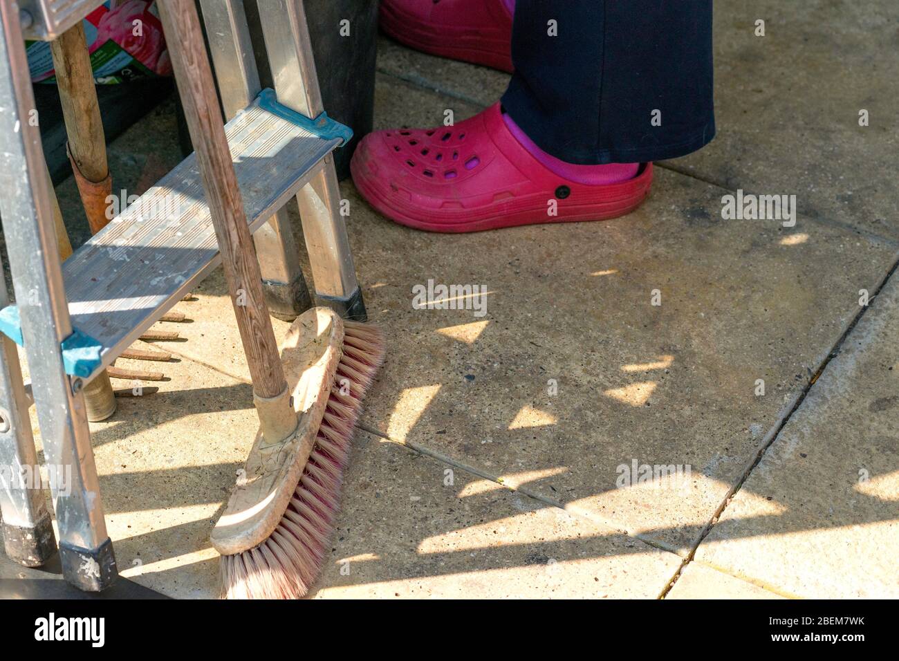 Wearing crocs hi-res stock photography and images - Alamy