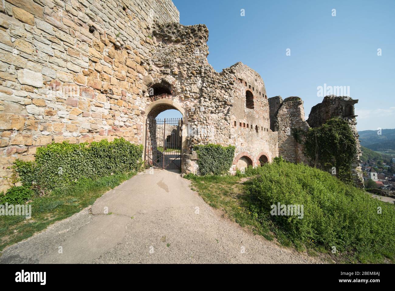ruine Staufen in southern Germany, the castle is on a vineyard Stock ...