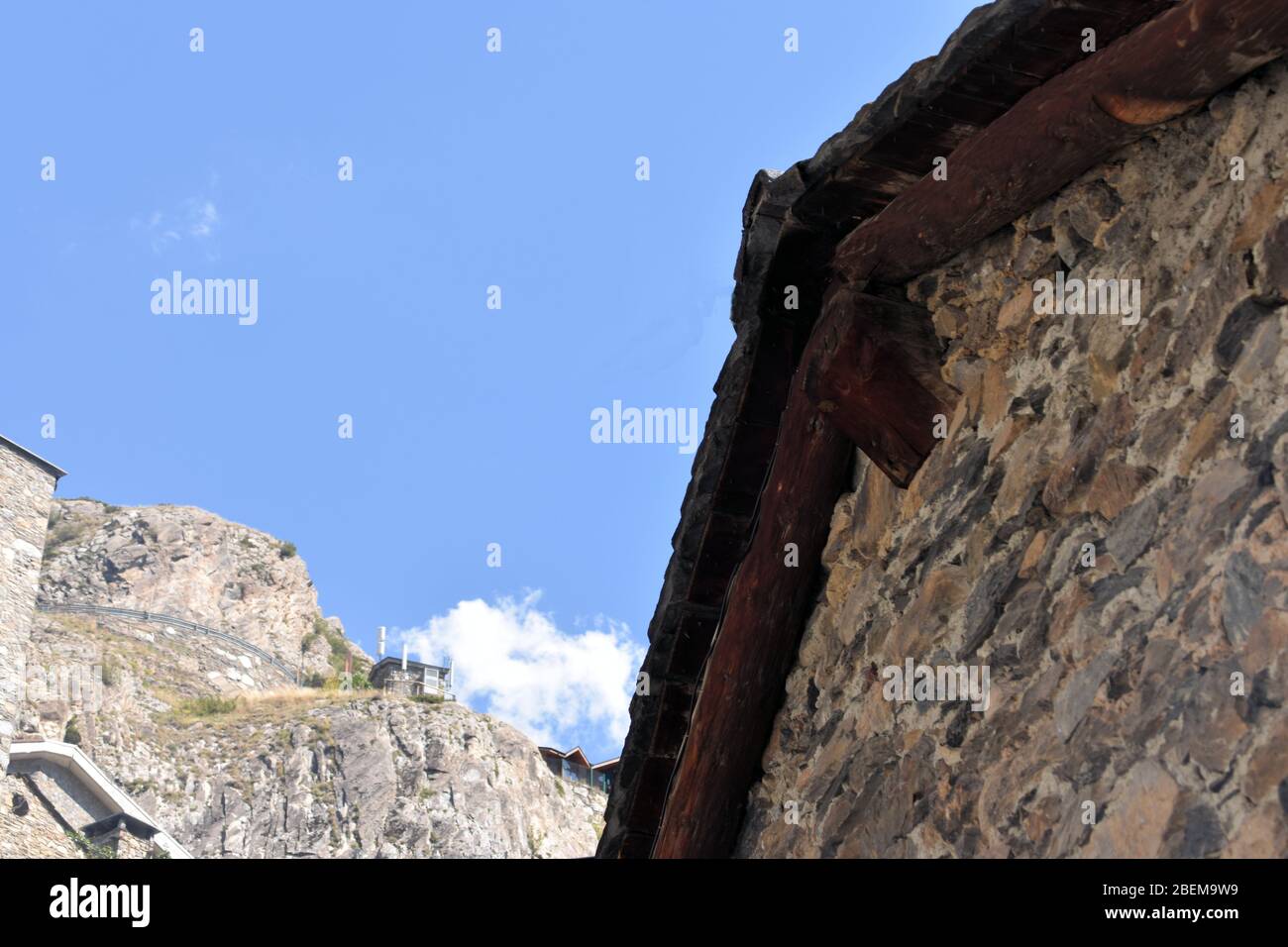 Old stone buildings in Pyrenees Stock Photo - Alamy