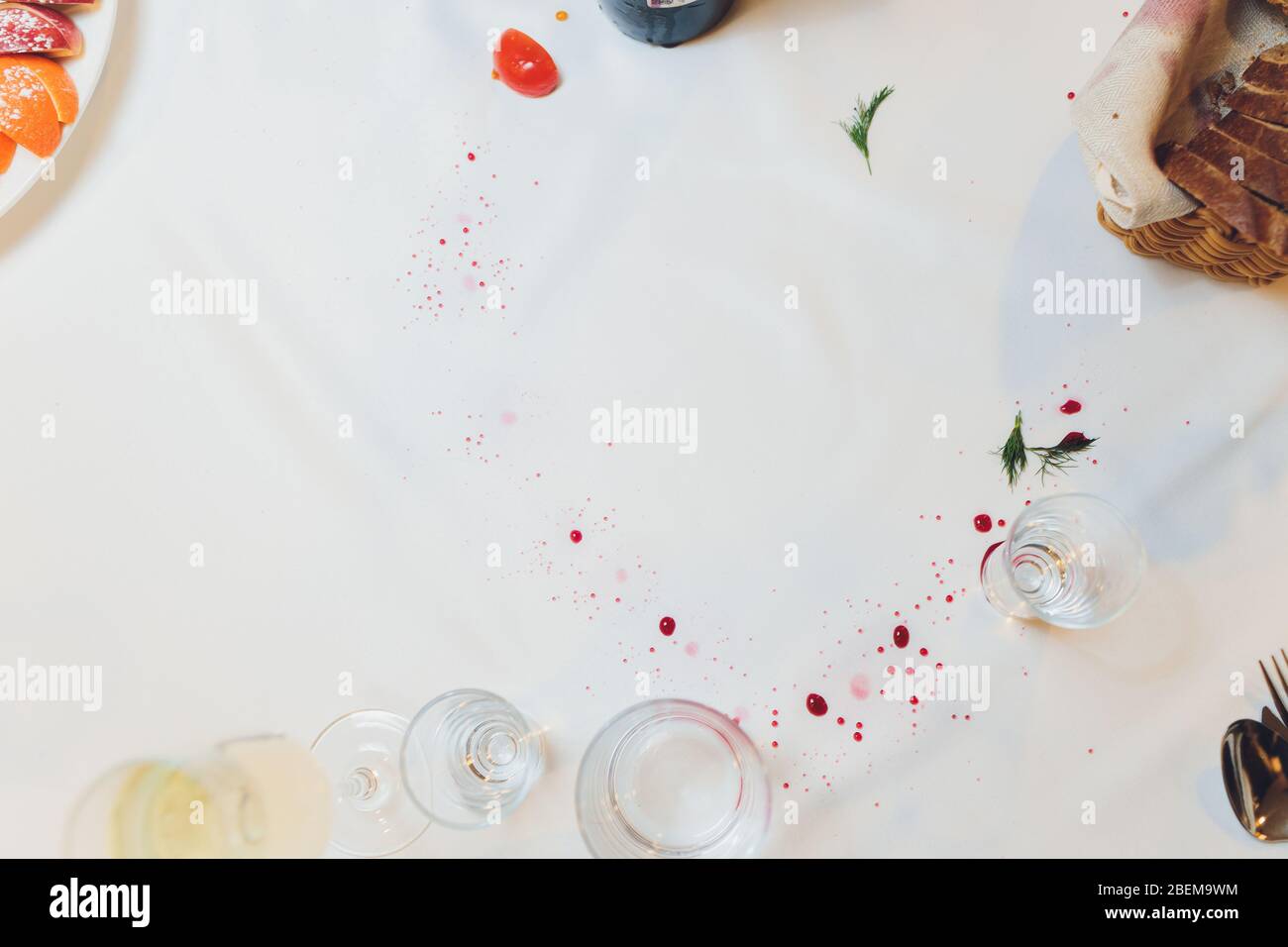 Wine stains table hi-res stock photography and images - Alamy