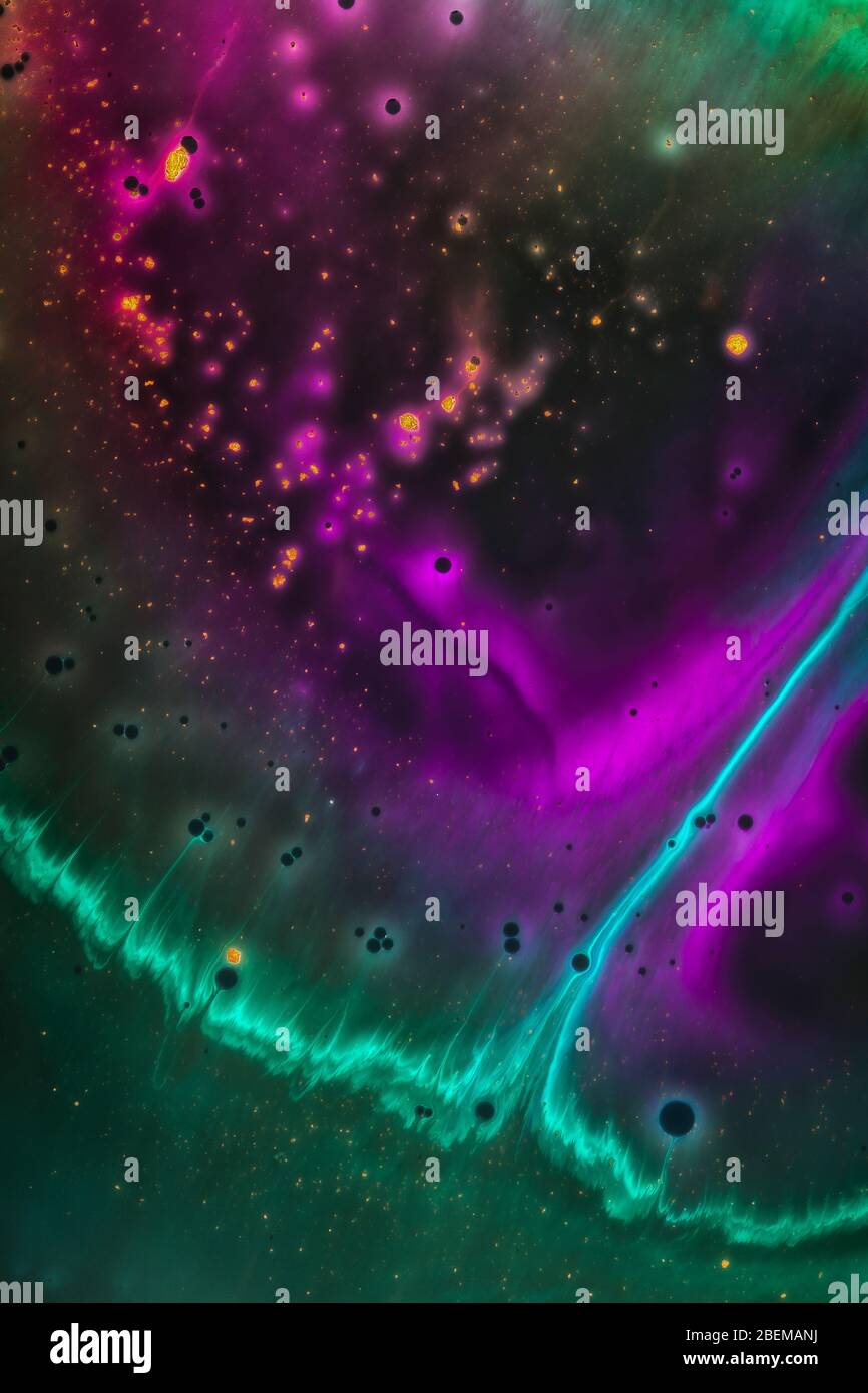 Photo of ink residue with inverted color post treatment Stock Photo - Alamy