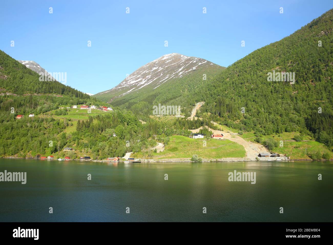 The Sognefjord or Sognefjorden, nicknamed King of the Fjords, the ...