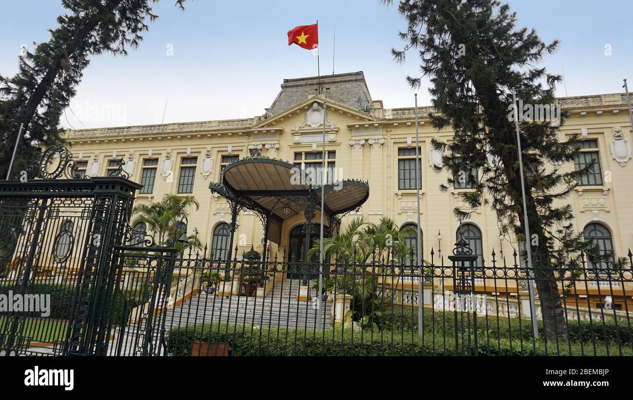 typical architecture from hanoi the capitol of vietnam Stock Photo - Alamy