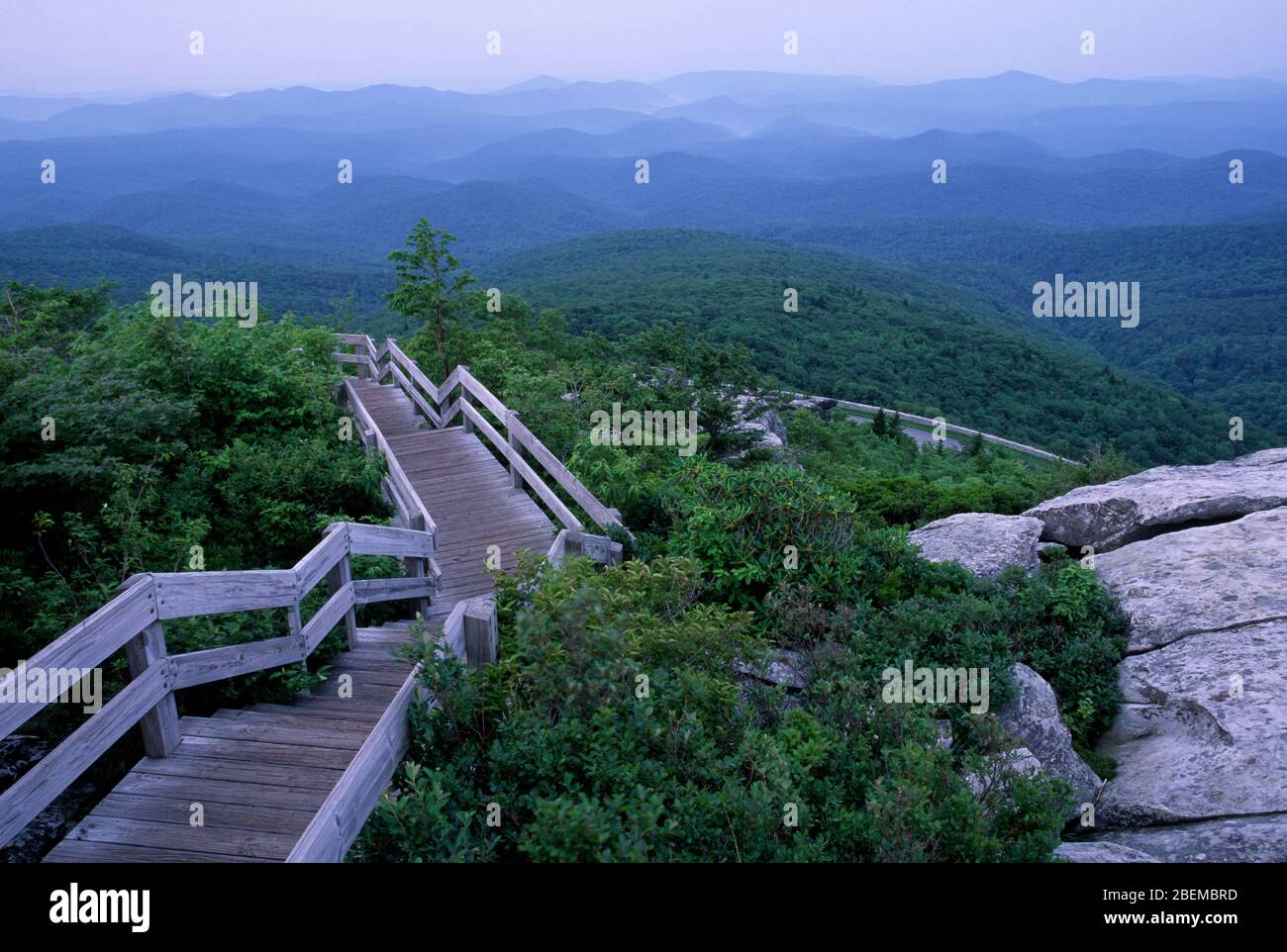 Rough Ridge Boardwalk, Blue Ridge Parkway, North Carolina Stock Photo ...