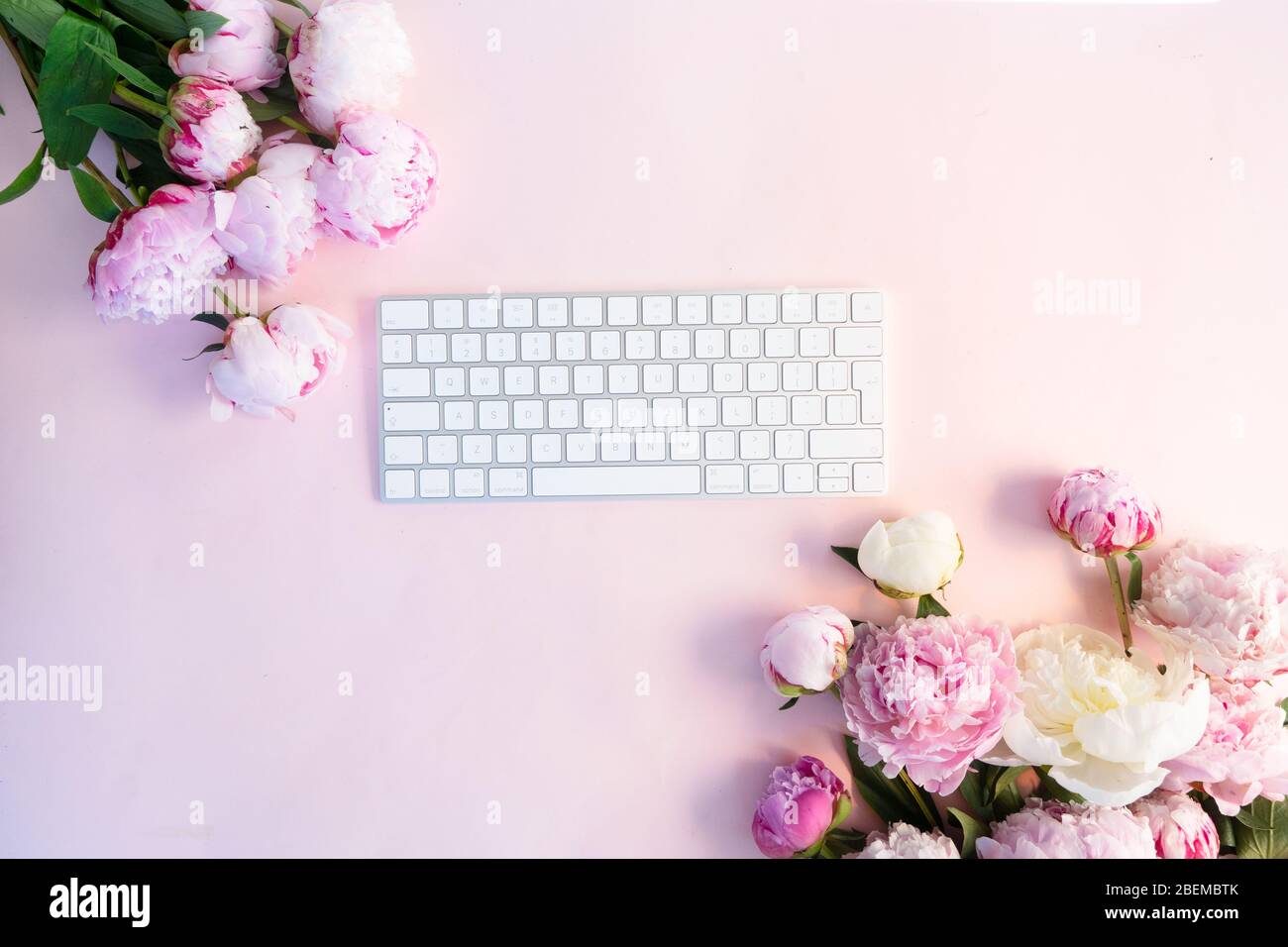 Top view home office workspace Stock Photo - Alamy