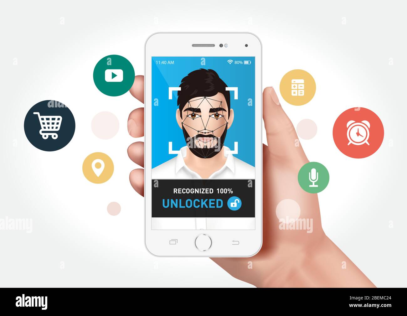 Face recognition system hi-res stock photography and images - Alamy