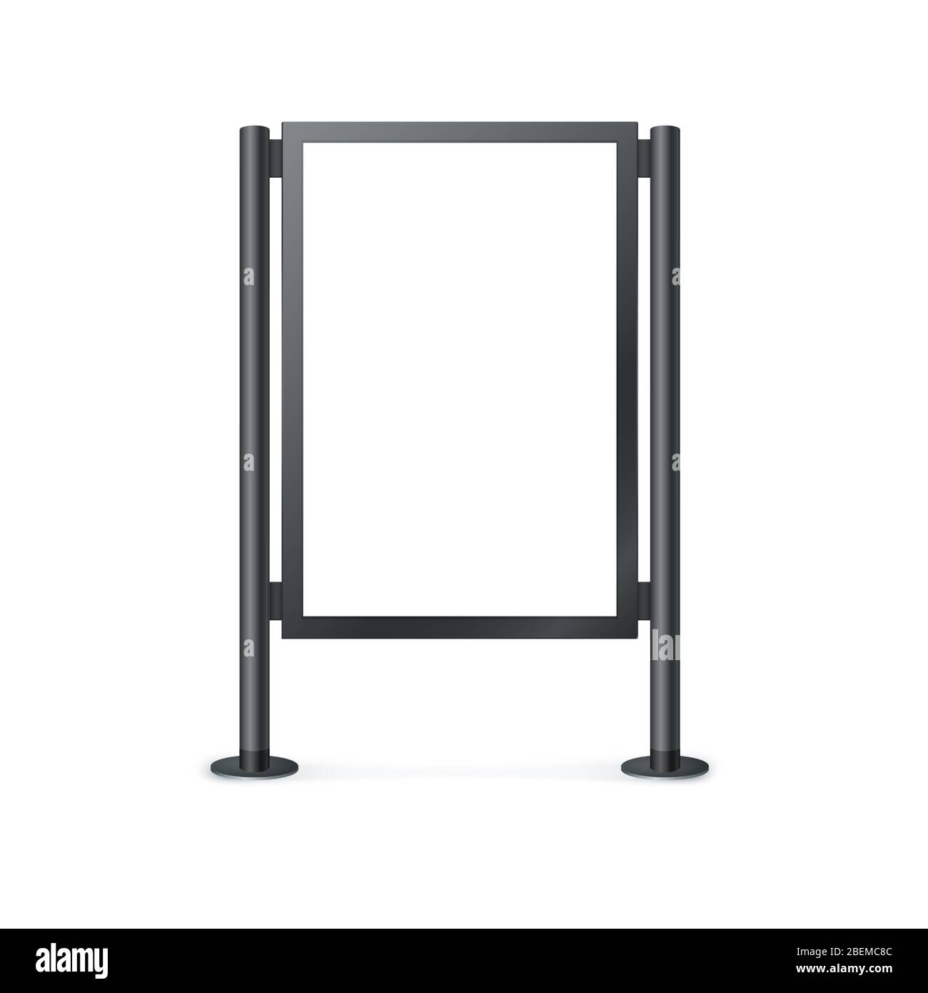 Outdoor commercial banner mockup Cut Out Stock Images & Pictures - Alamy