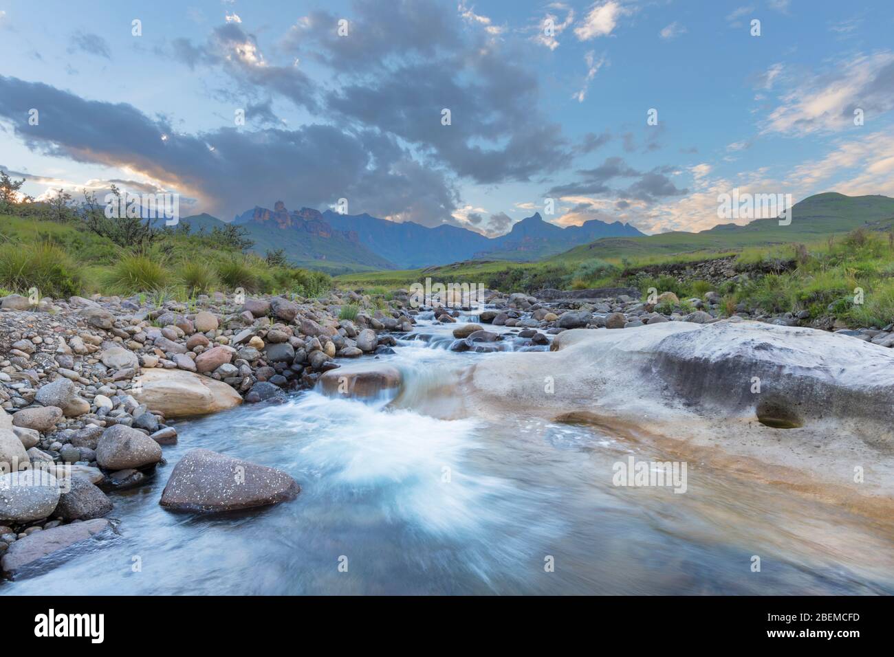 Water flow over rocks Stock Photo - Alamy