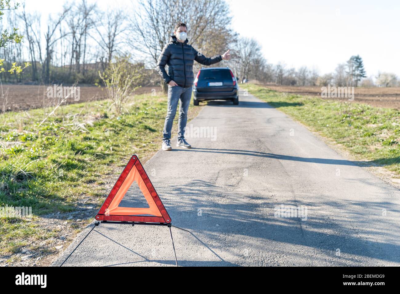 Motorway Triangle High Resolution Stock Photography and Images - Alamy