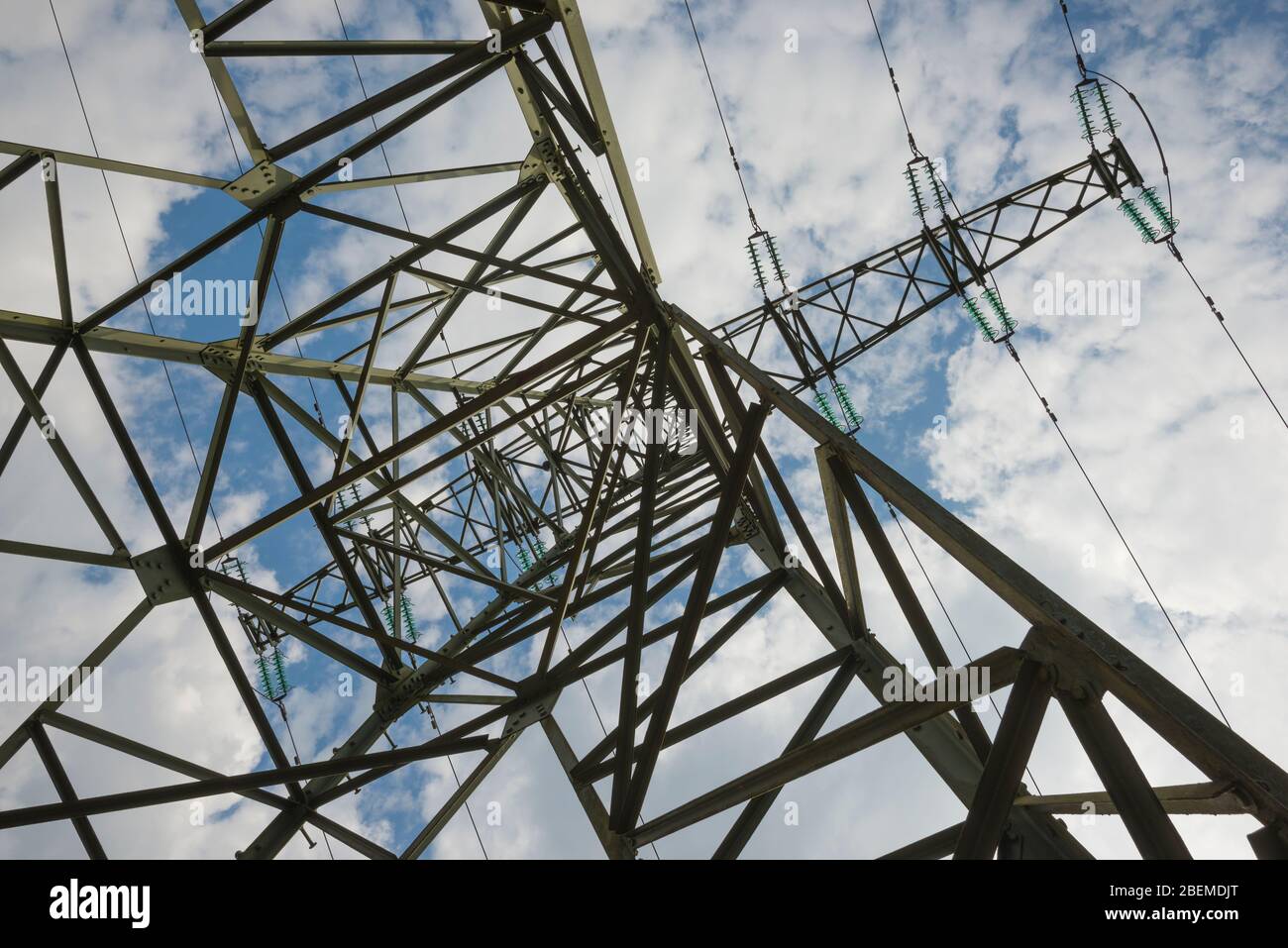high voltage power pole Stock Photo - Alamy