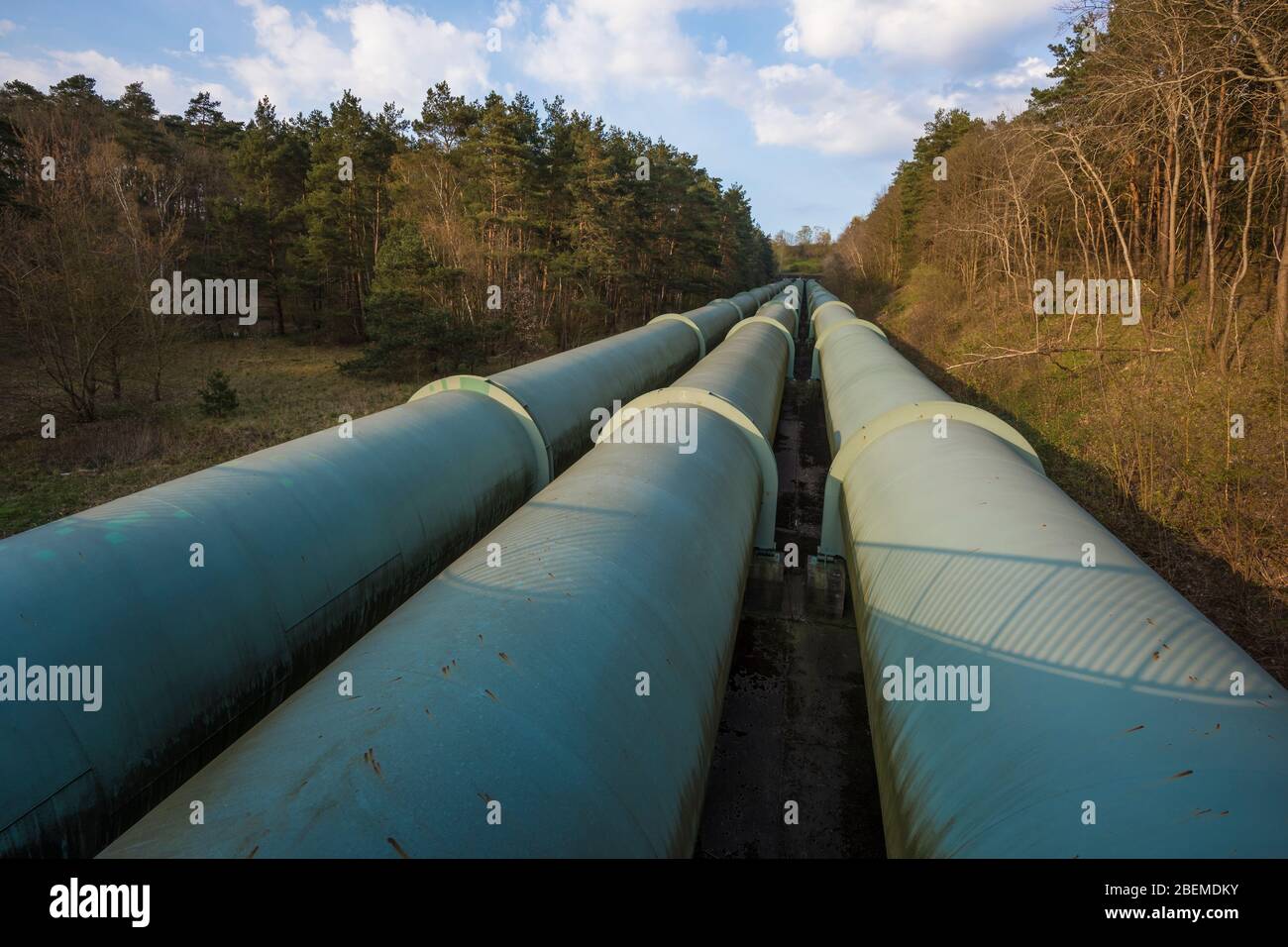 Pipes of a hydro electric power plant Stock Photo - Alamy