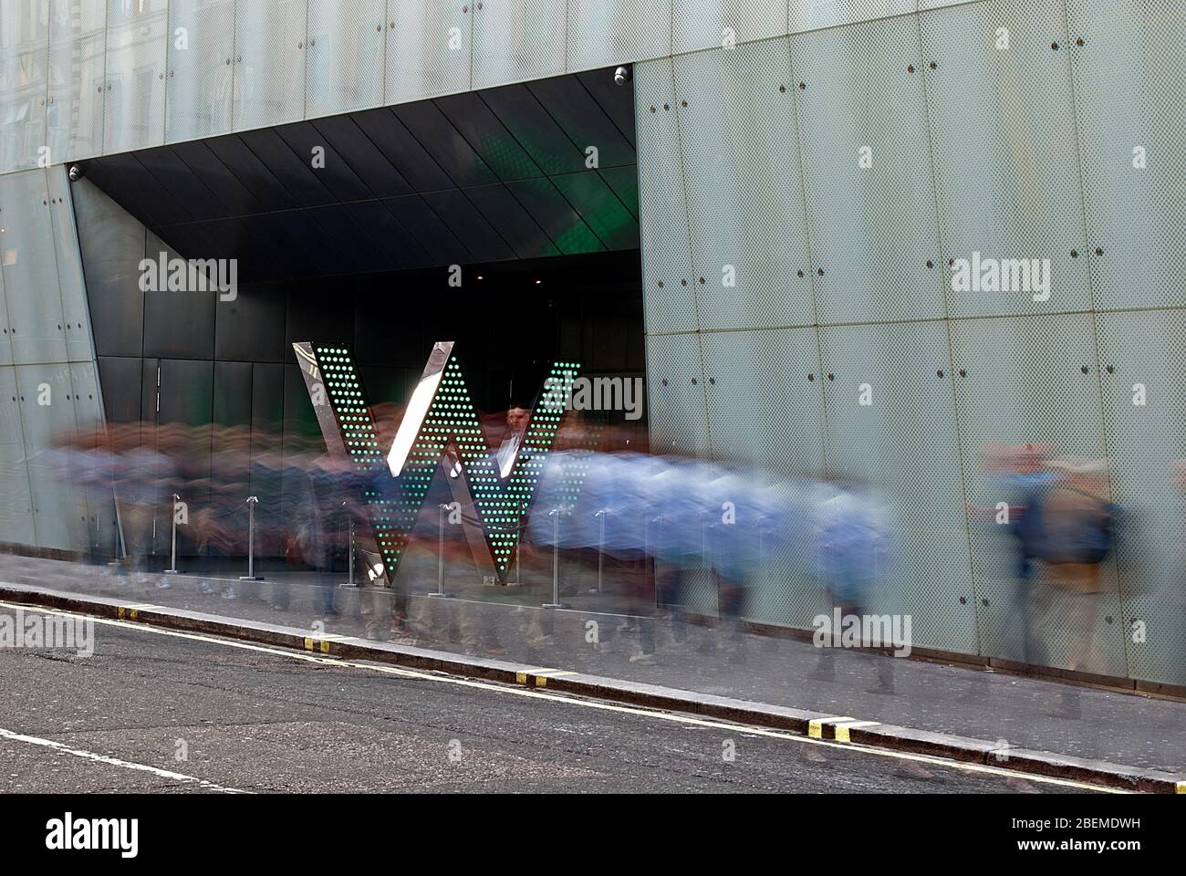 Glass Facade Translucent W London Hotel, Leicester Square, 10 Wardour ...