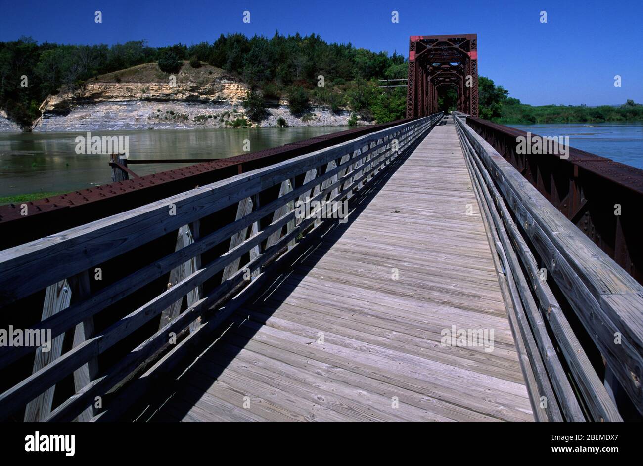 Rail-Trail Bridge, Niobrara State Park, Missouri National Recreational ...