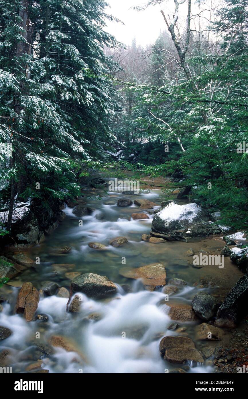 Pemigewasset River below The Basin, Franconia Notch State Park, New ...