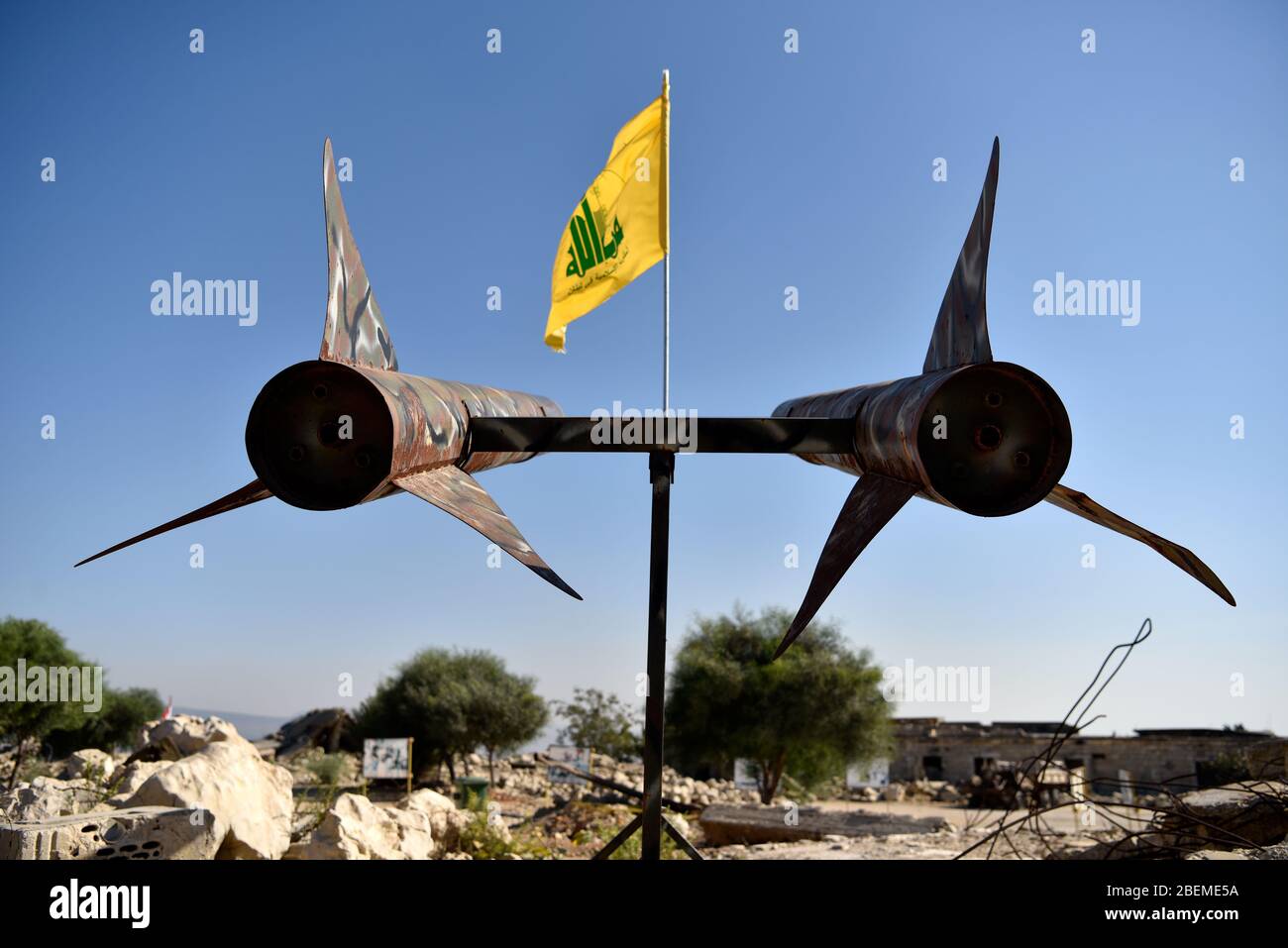 Inside the liberated Khiam Detention Centre, Khiam, south Lebanon Stock ...