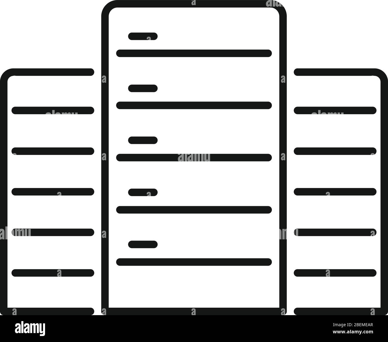 Server Architecture Icon Outline Server Architecture Vector Icon For Web Design Isolated On