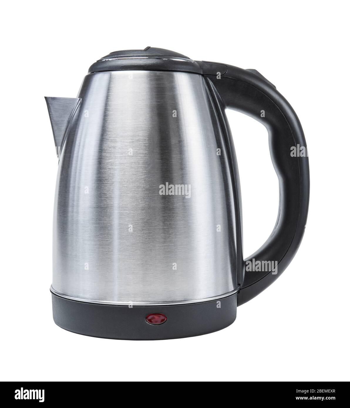 silver metal electric kettle isolated on white background Stock Photo ...