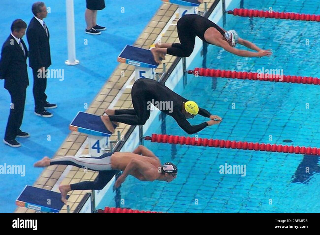 Grece,Athenes ,jeux olympiques d'été Ian Thorpe of Australia Olympic ...