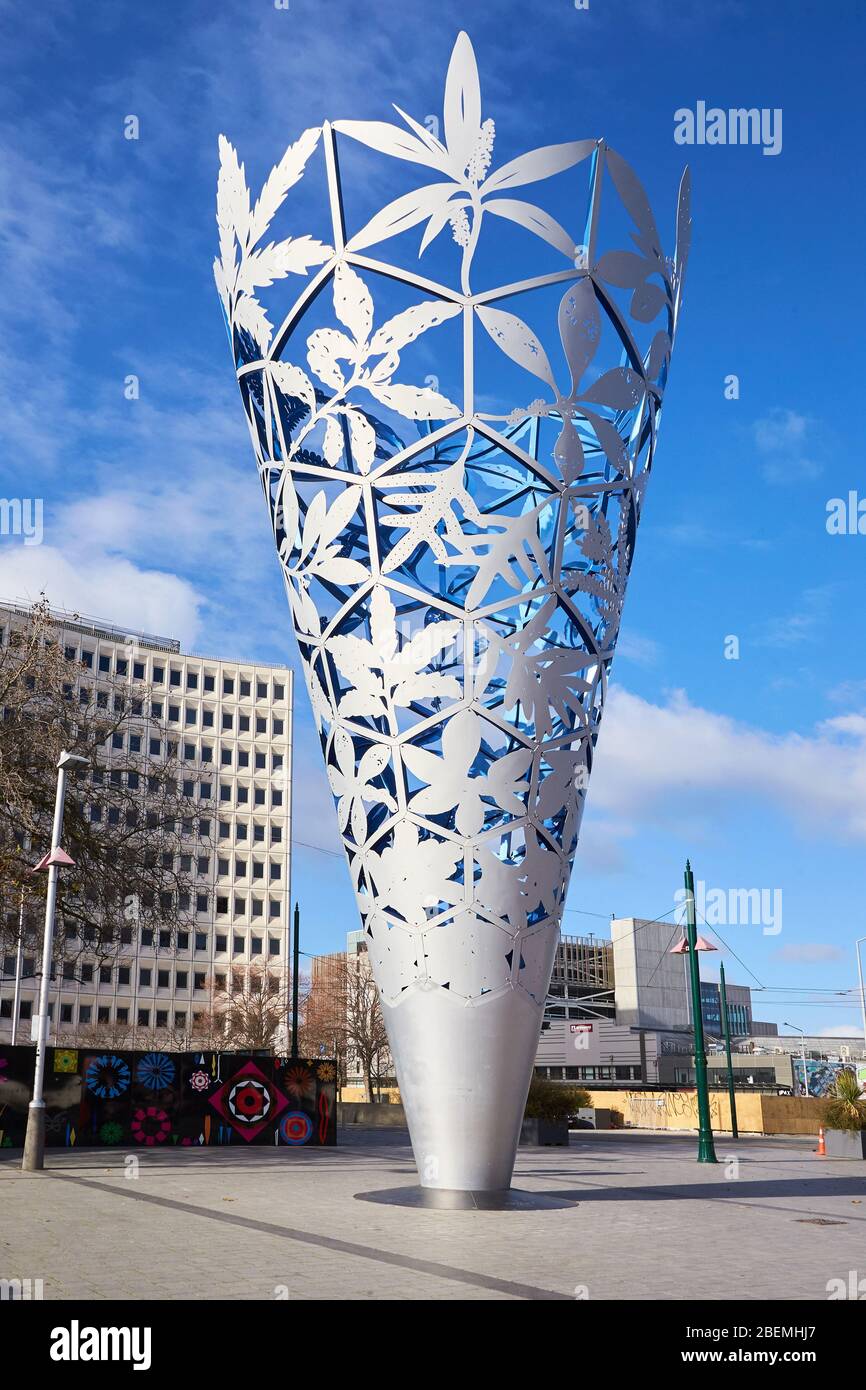 Christchurch, New Zealand - Jun 11, 2017: The Chalice Sculpture ...