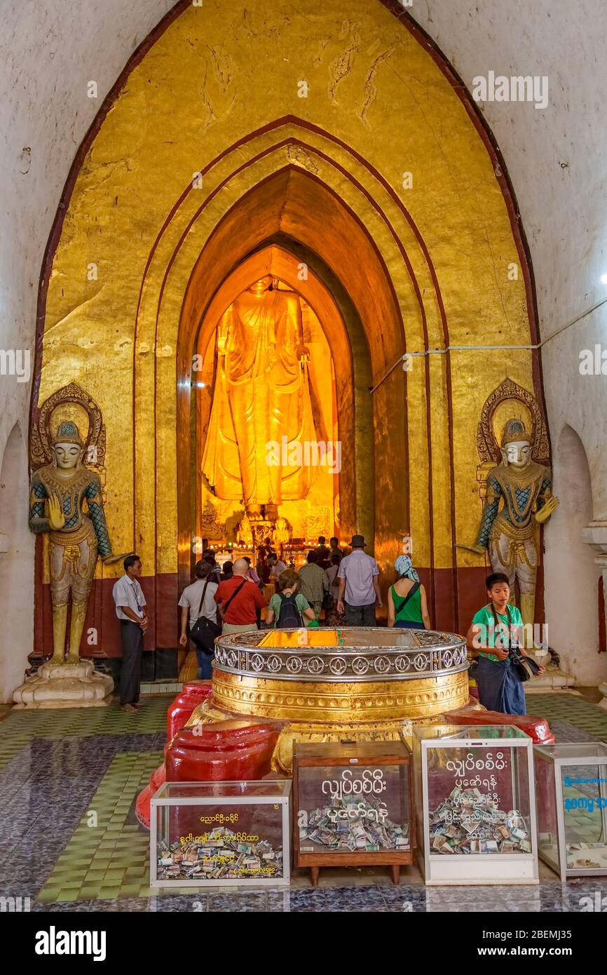 Standing Buddha Gotama West facing Stock Photo - Alamy