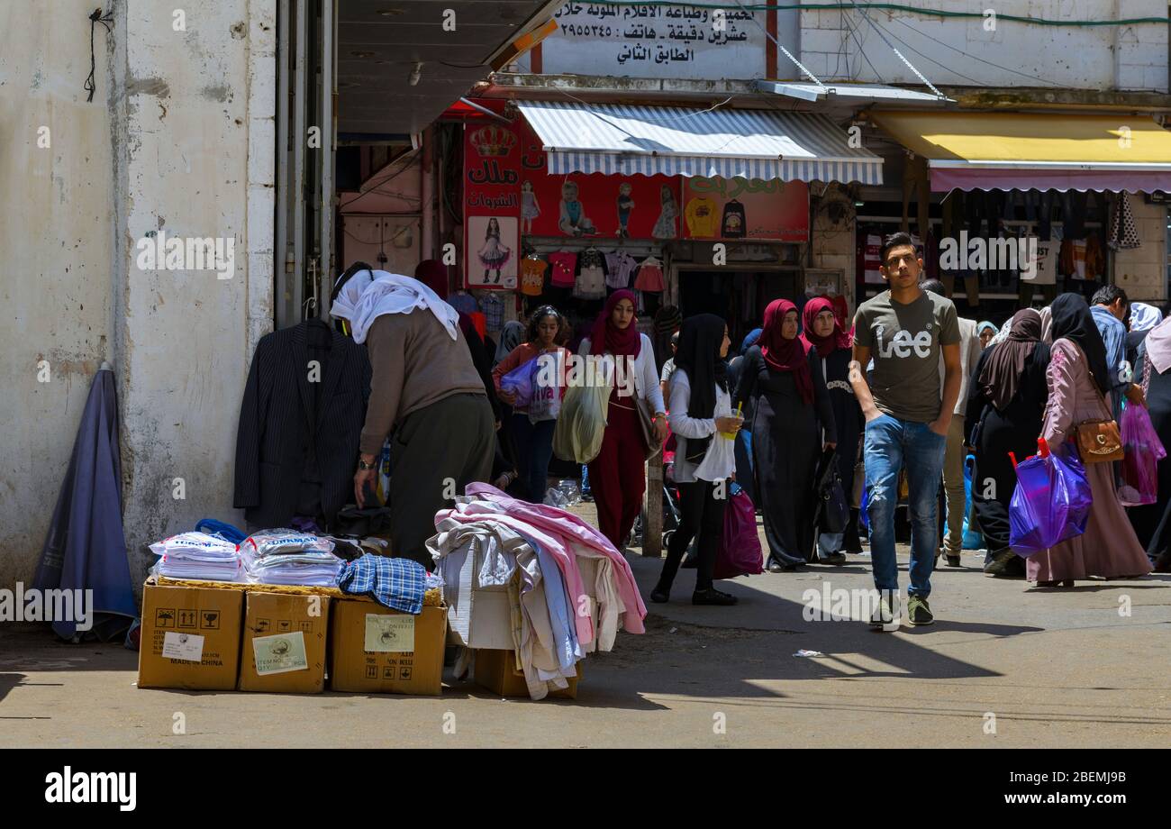 Arab street market in Ramallah, Palestine Stock Photo - Alamy
