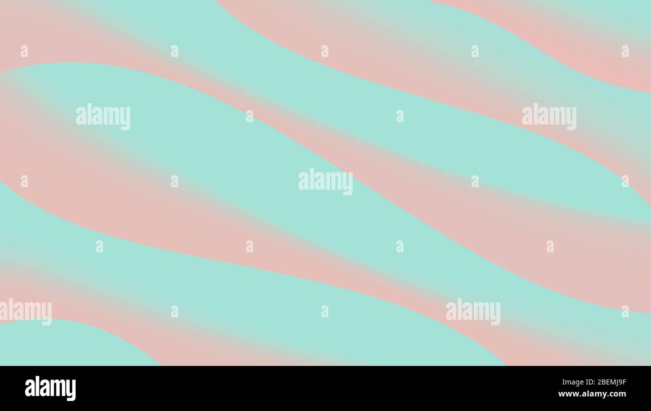 Gradient abstract turquoise background with coral waves. Original ...