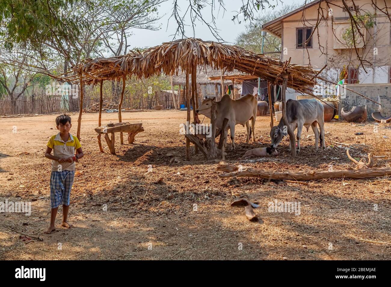Village in Burma Stock Photo - Alamy