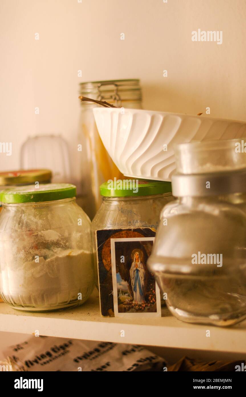 Life at home during lockdown Stock Photo - Alamy