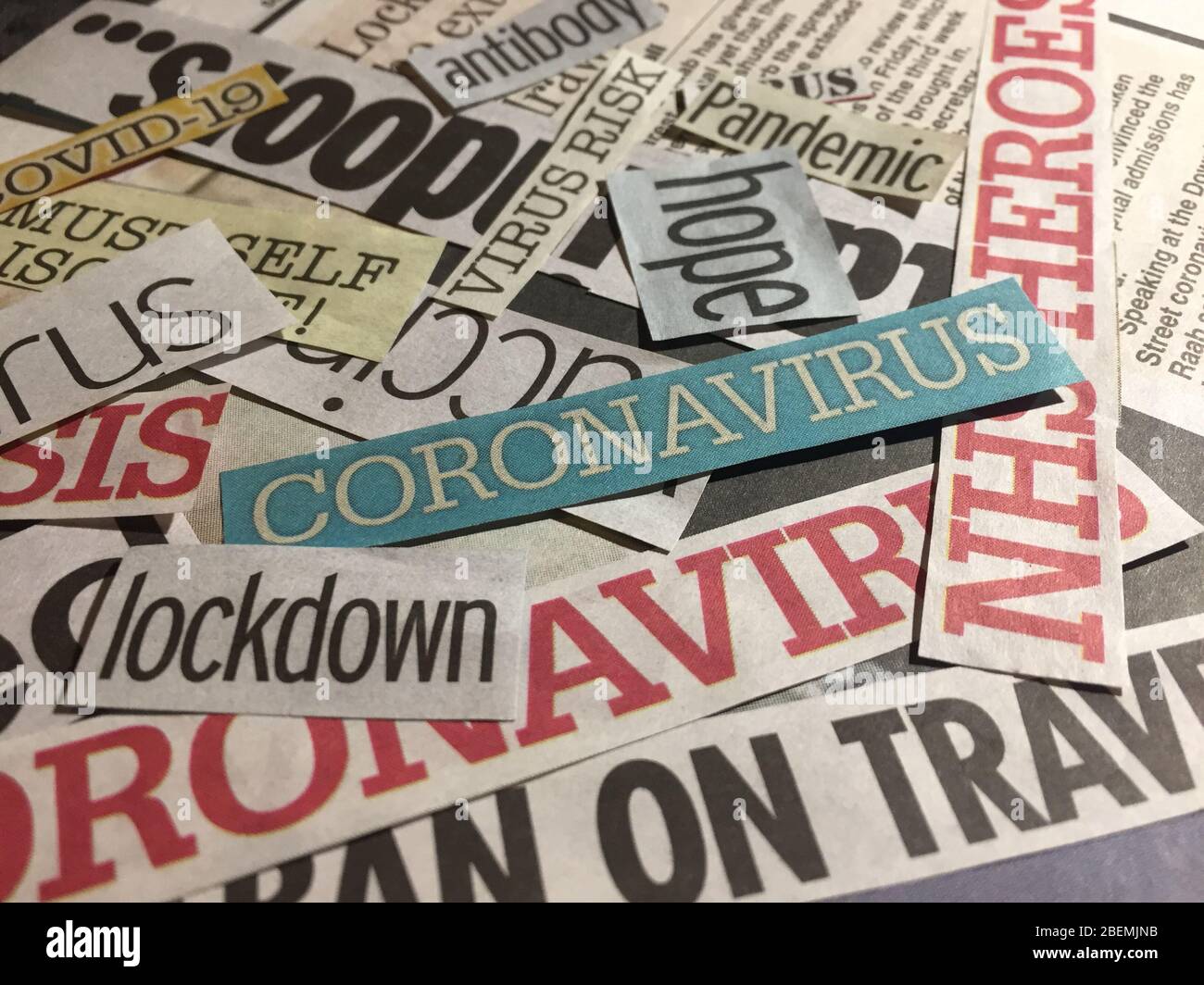 Newspapers headlines collage hi-res stock photography and images - Alamy