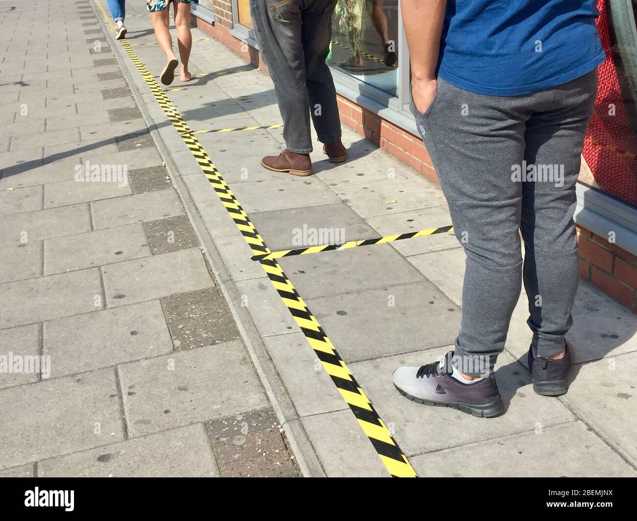 social distancing, London, UK - 4/13/2020: social distancing for ...