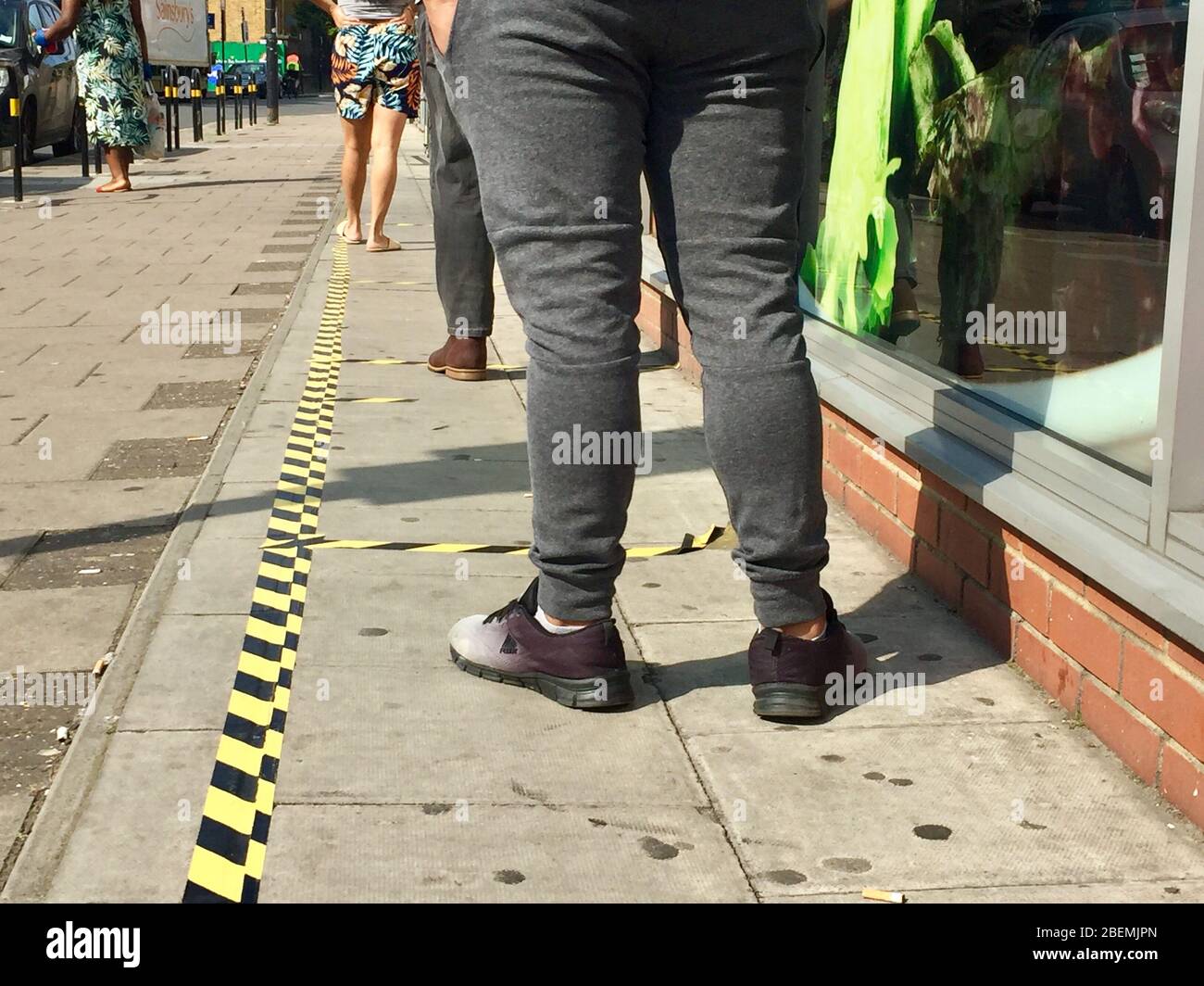 social distancing, London, UK - 4/13/2020: social distancing for ...