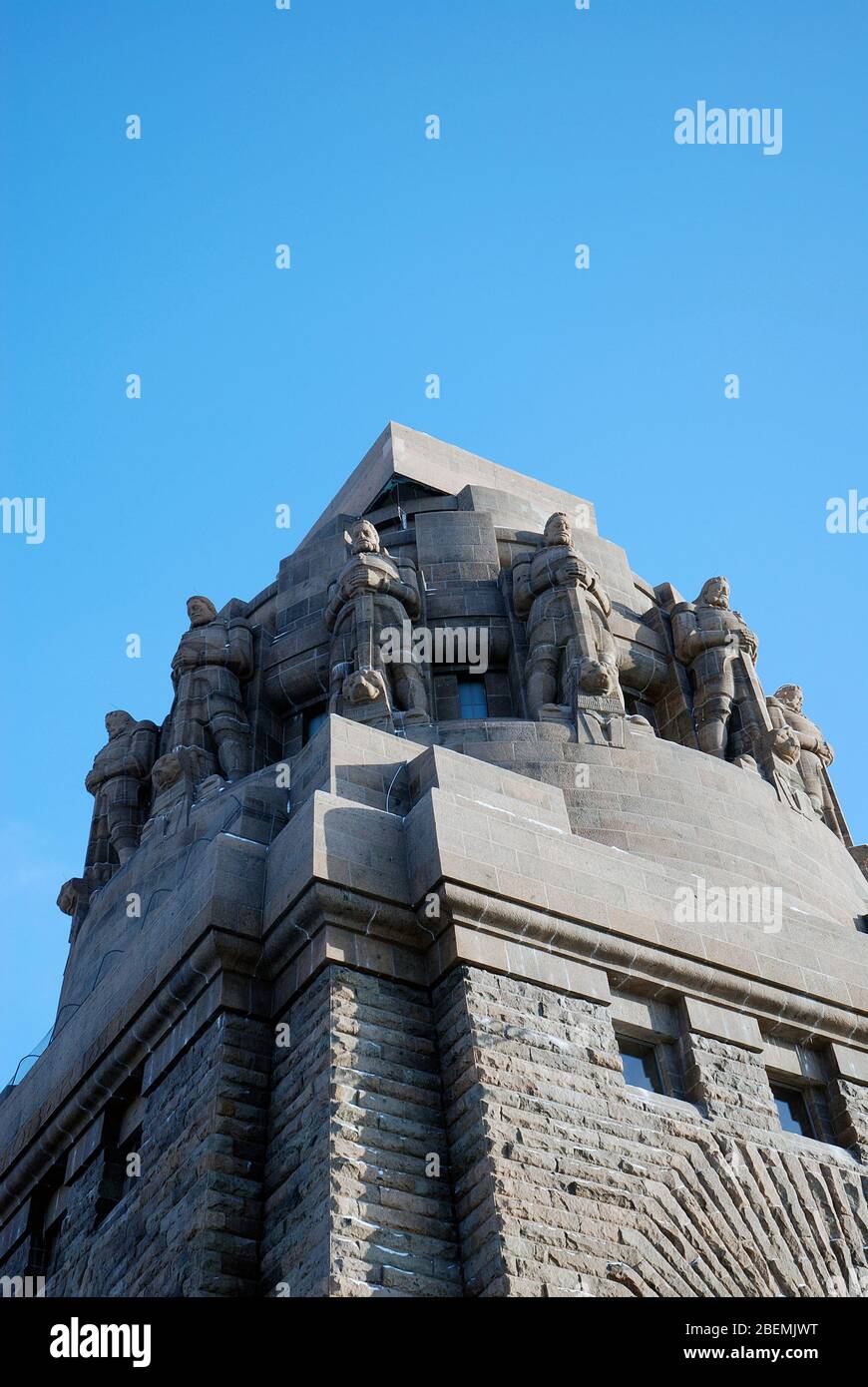 detail with sculptures at the battle of the nations monument, Leipzig ...
