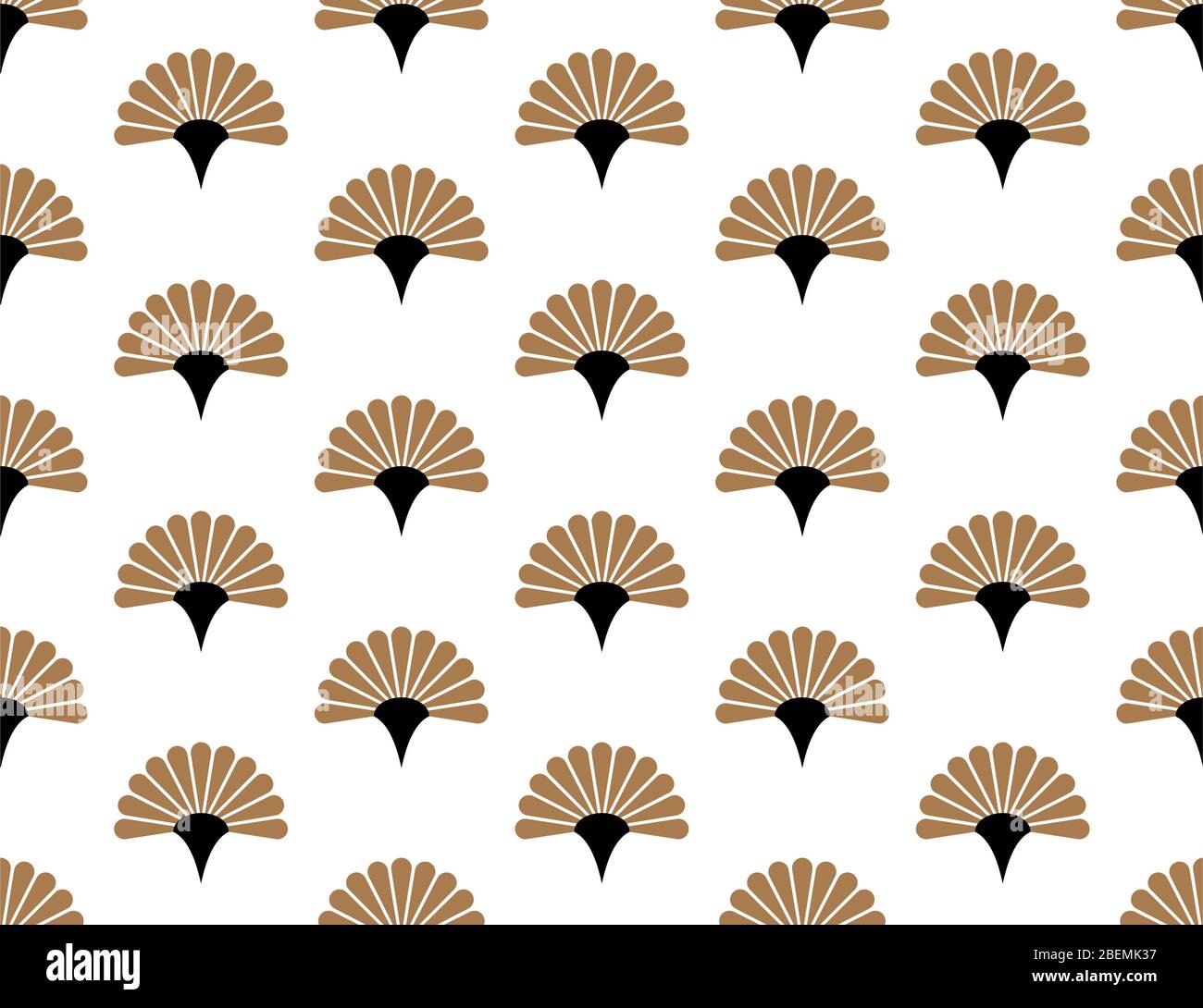 White fan flower Stock Vector Images - Alamy