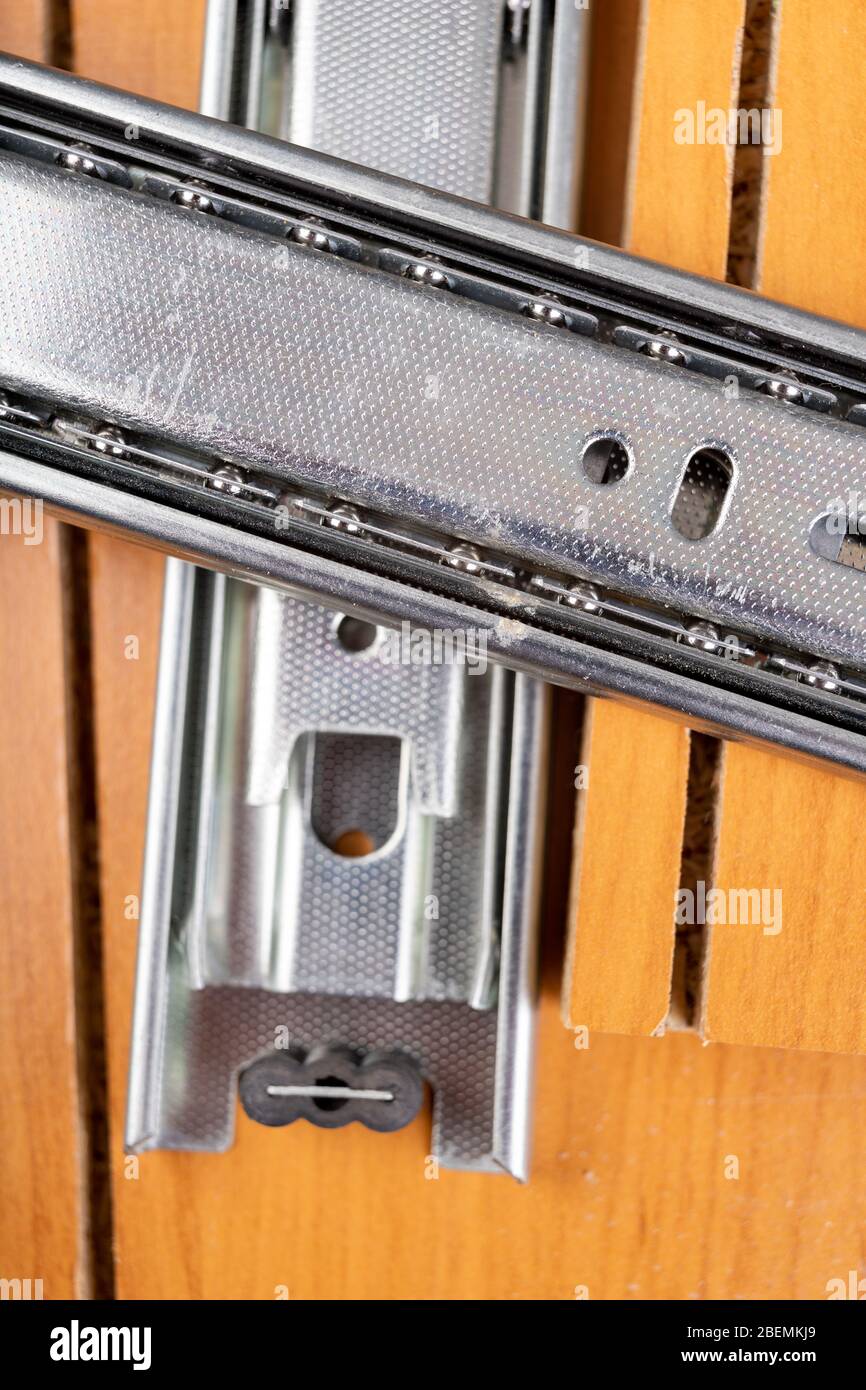 Metal sliding strips for furniture drawers. Accessories and furniture ...