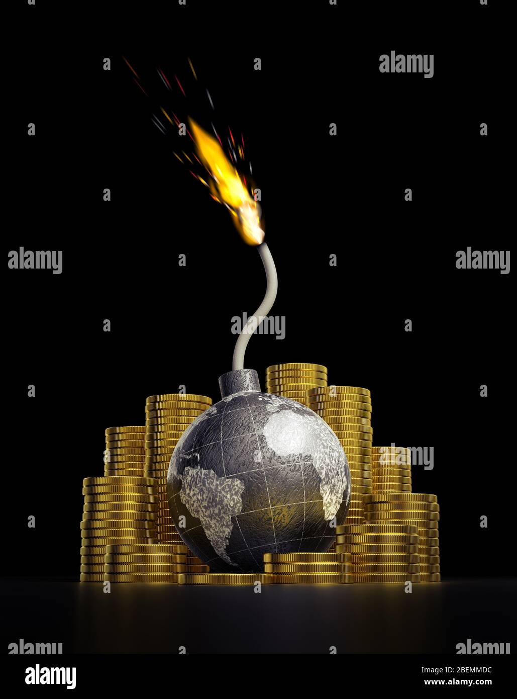 The Fear of a Global Financial Crash Stock Photo - Alamy