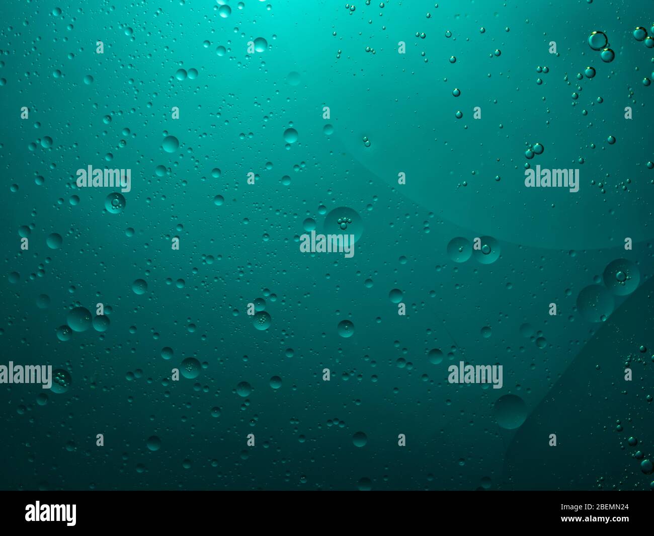 Abstract bubble background in green. Slightly blurred Stock Photo - Alamy