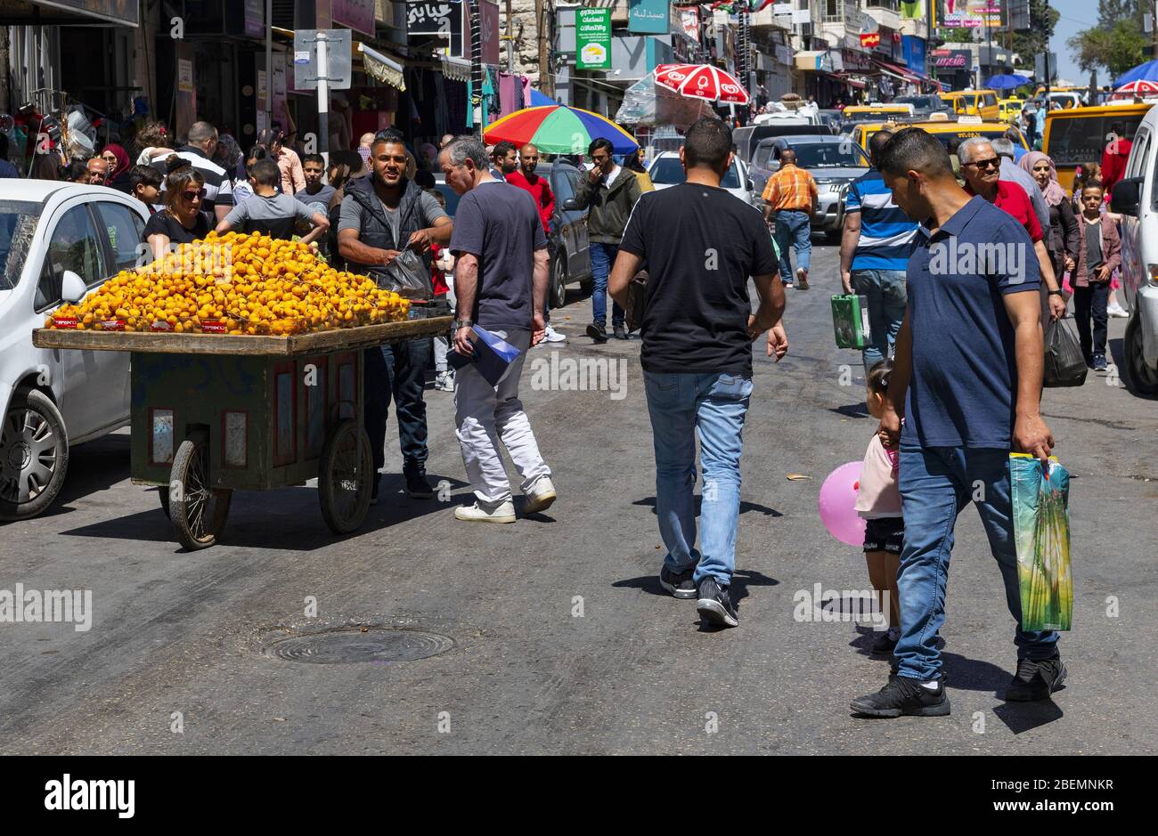 At the street market in Ramallah, Palestine Stock Photo - Alamy