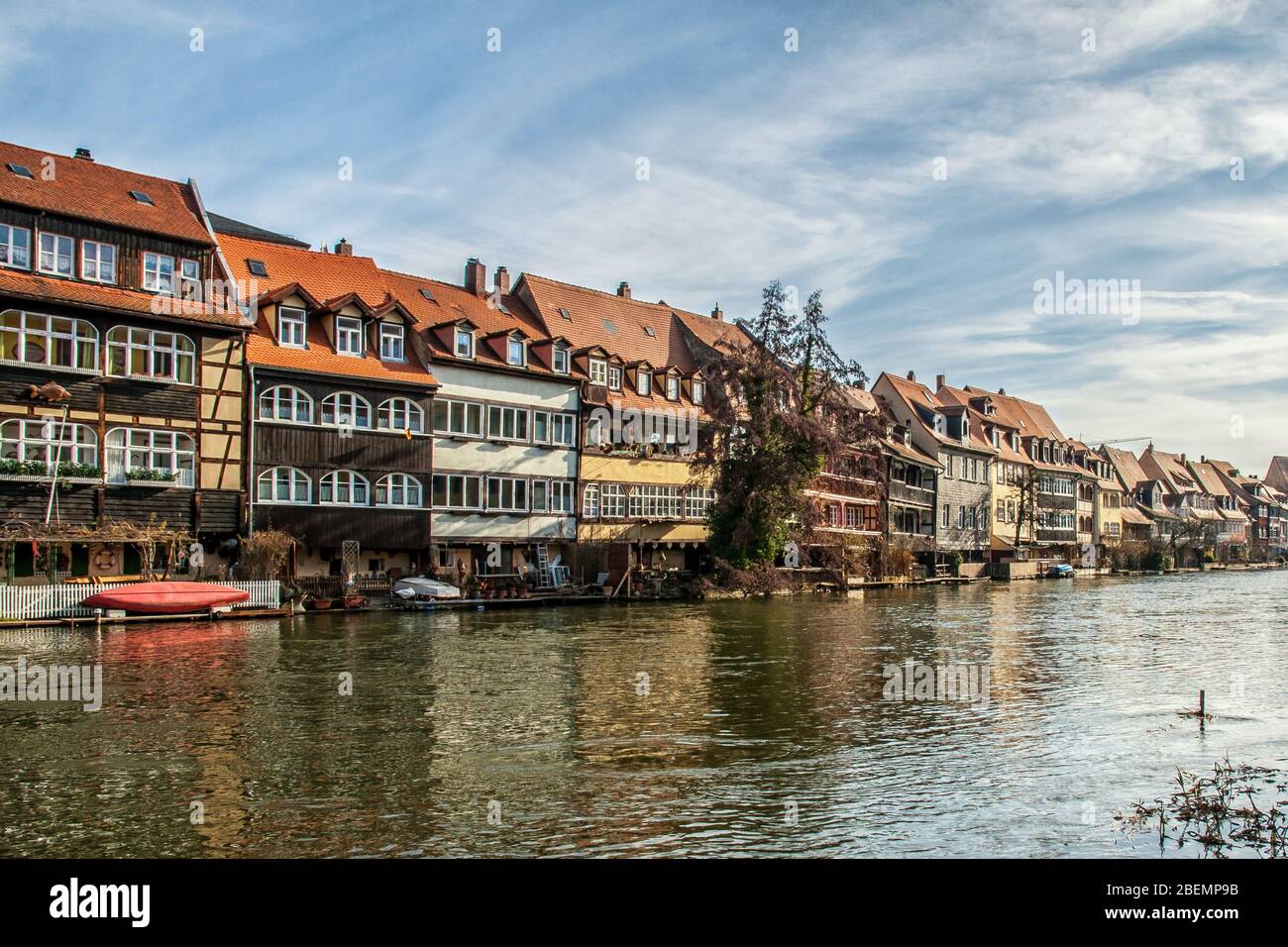 View of the Regnitz in Bamberg Stock Photo - Alamy