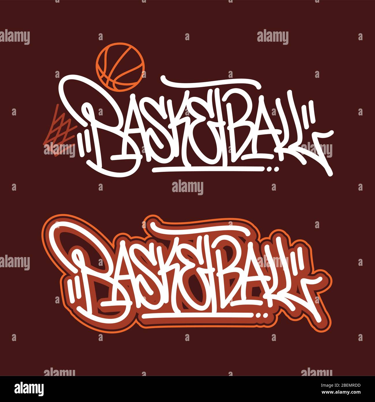 The Word Basketball In Graffiti