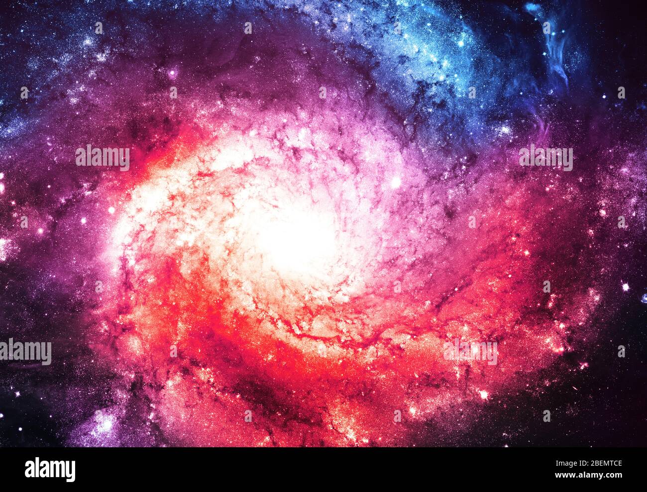 Deep space spiral galaxy Stock Photo - Alamy