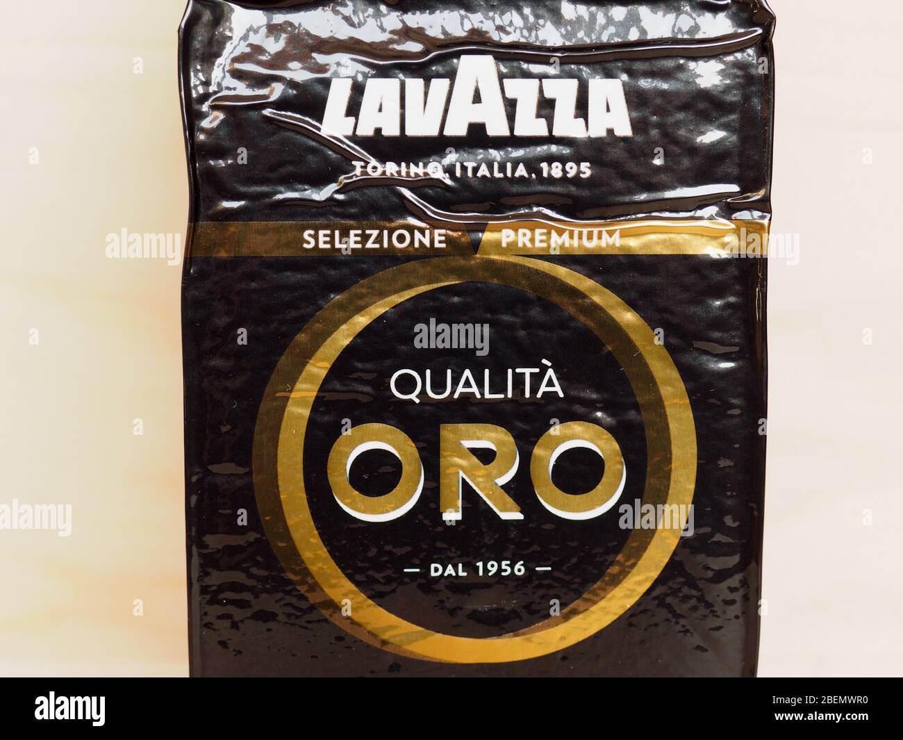 TURIN, ITALY - CIRCA APRIL 2020: Lavazza Premium Qualita Oro coffee ...