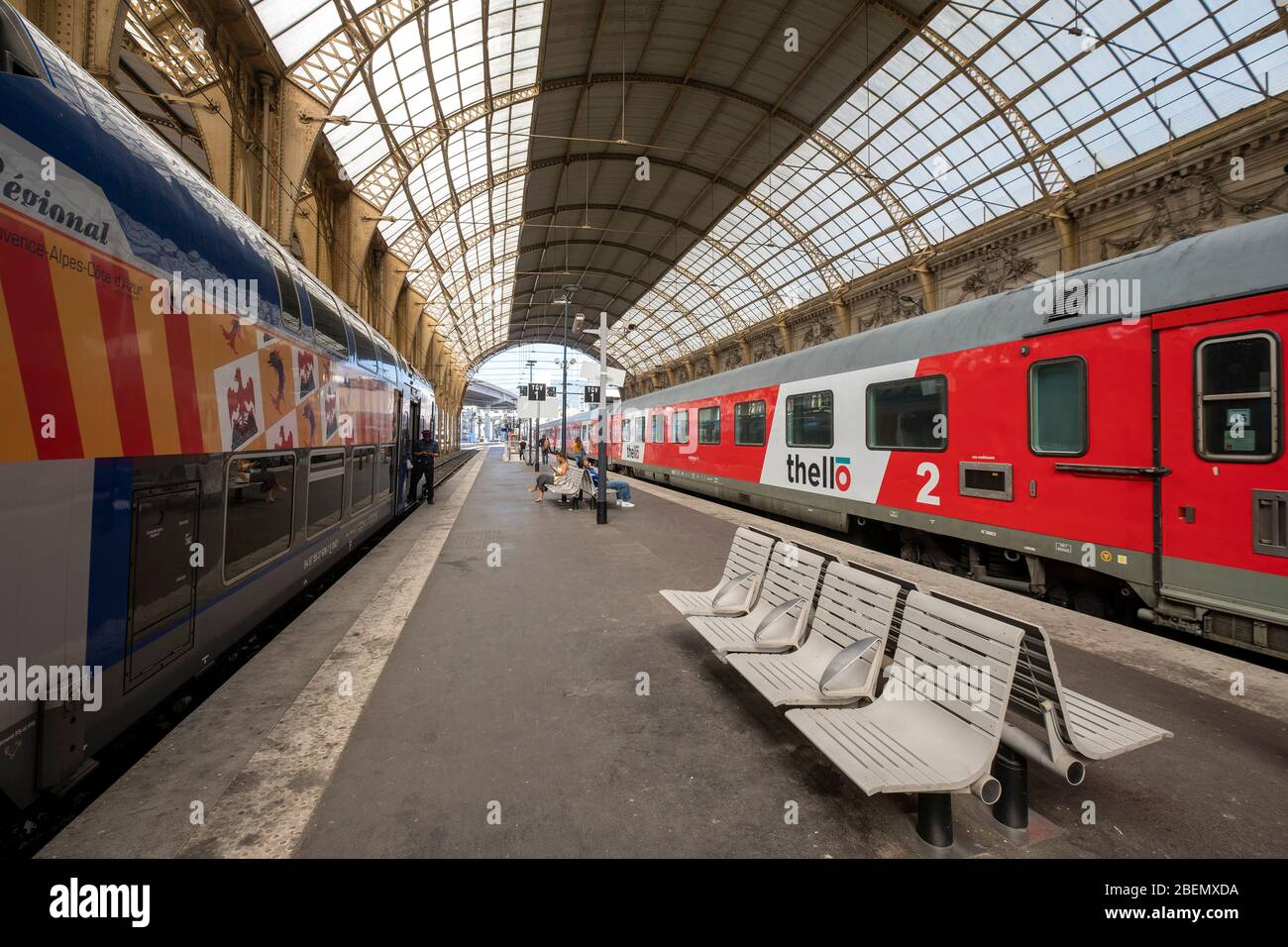 Gare de Nice-Ville railway station in Nice, France, Europe Stock Photo ...