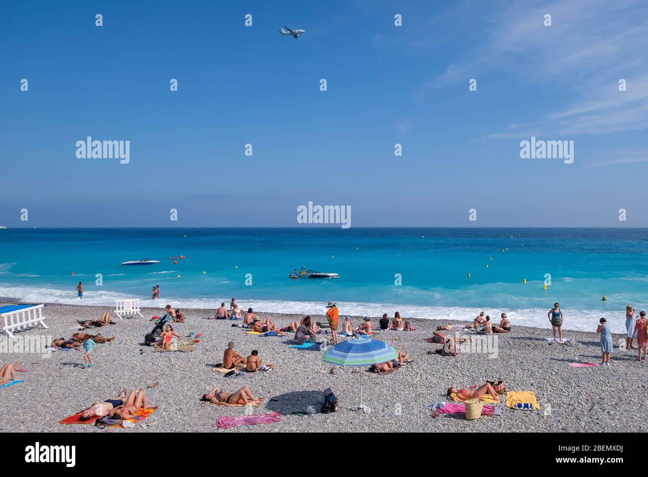 Nice france beach view hi-res stock photography and images - Alamy