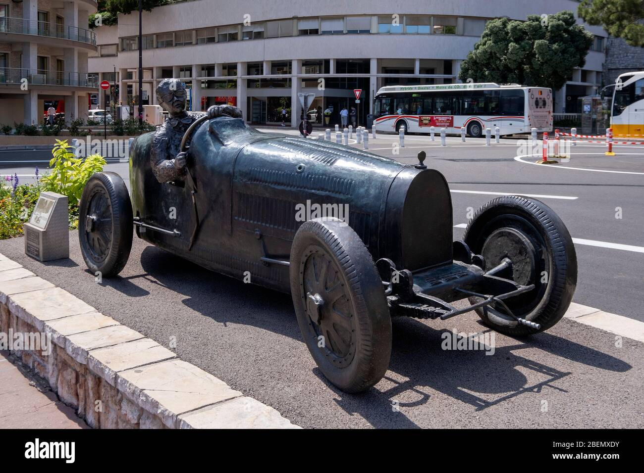 Juan Manuel Fangio memorial at the Grand Prix circuit in Monte Carlo ...