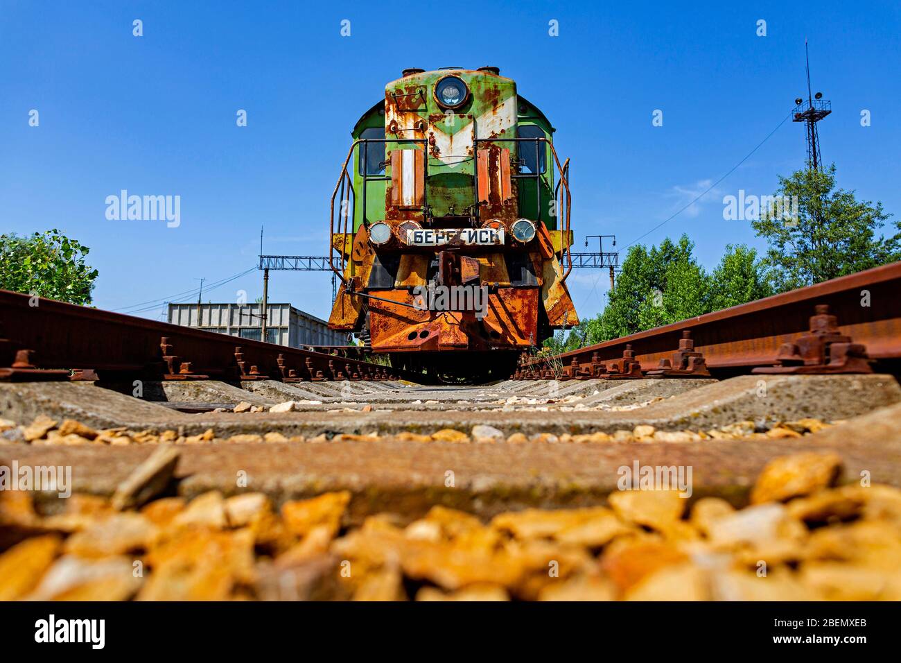 The October 17, 2019 ) The Yaniv railway station in abandoned territory ...