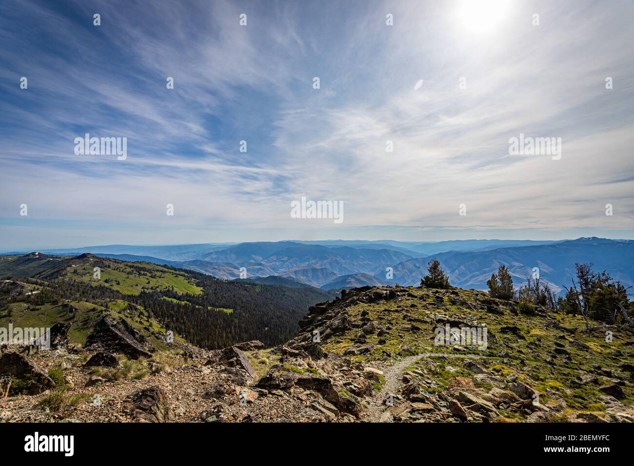 The Heaven's Gate Vista overlooks the Seven Devils Mountain and the ...